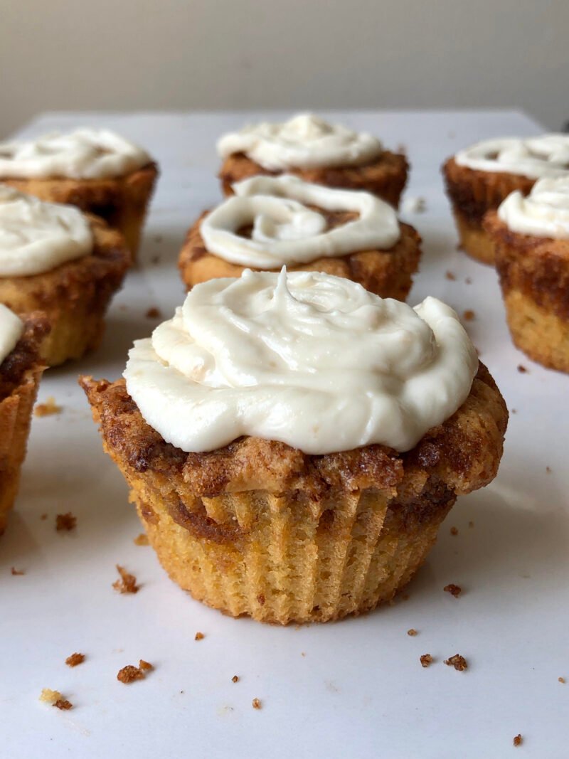 Cinnamon Roll Cupcakes Figgin Delicious Dessert
