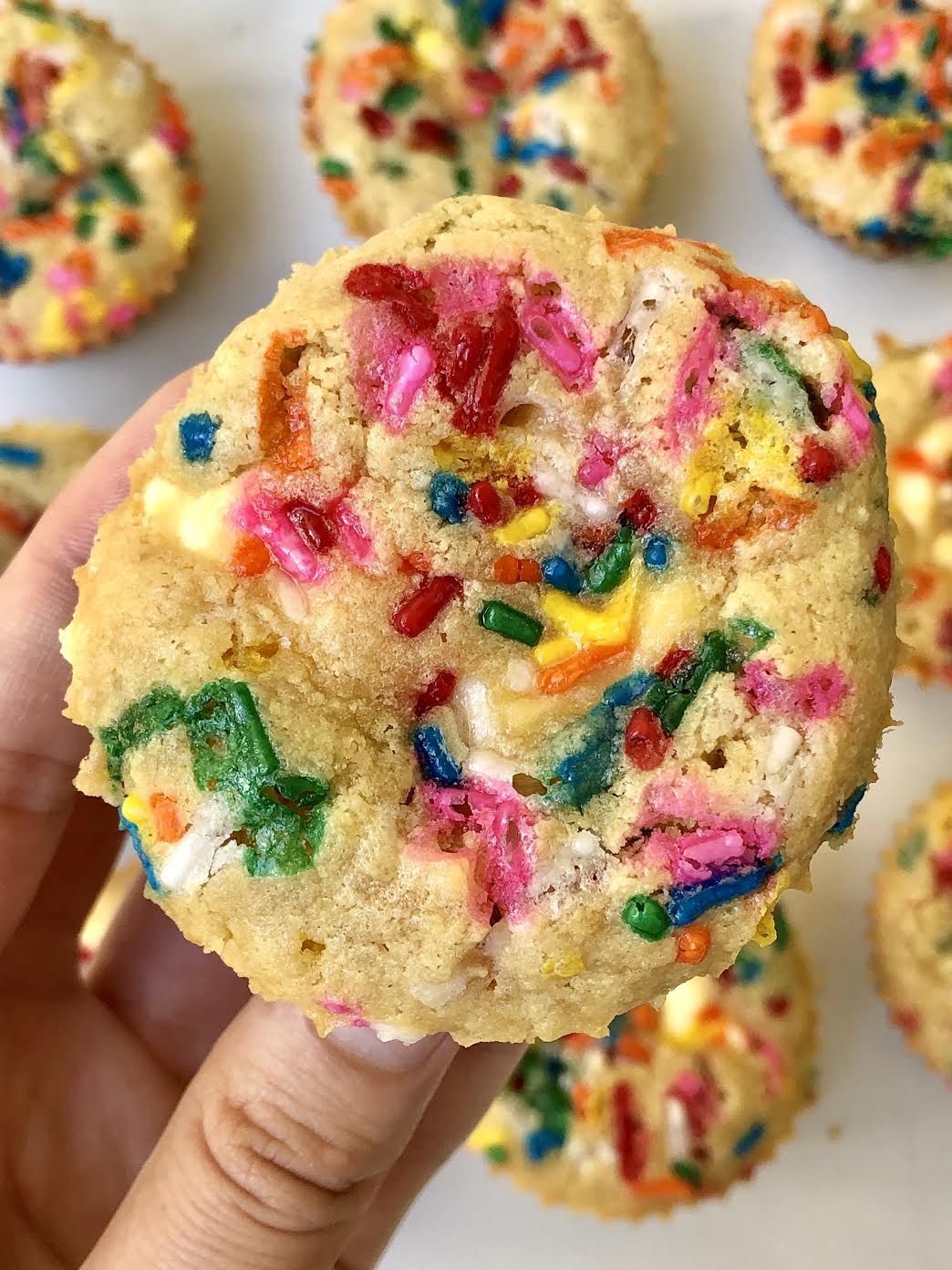 Funfetti Cream Cheese Muffins - Figgin Delicious - Gluten Free