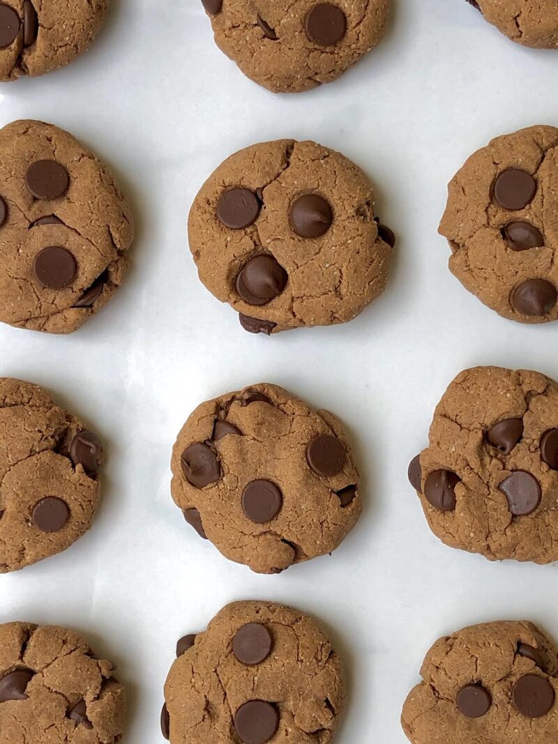 Double Chocolate Chip Protein Cookies - Figgin Delicious