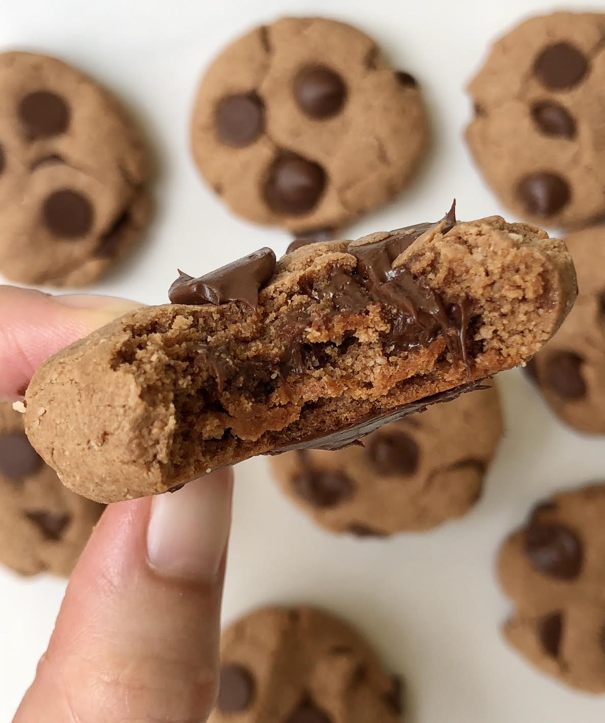 Double Chocolate Chip Protein Cookies - Figgin Delicious